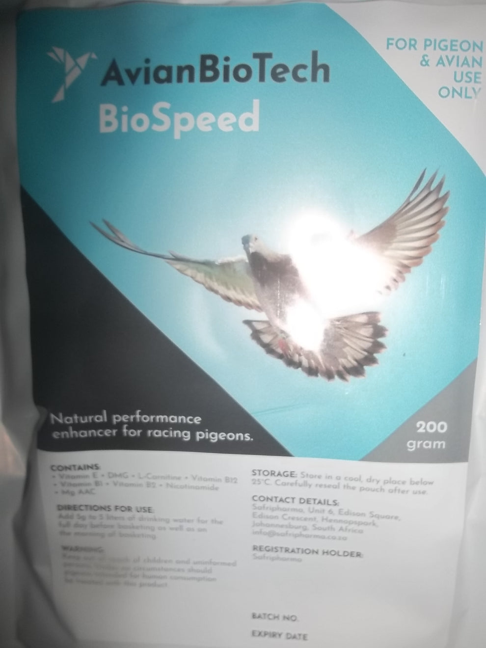 Avian BioTech BioSpeed 200 grams – Pigeon Supplies Plus