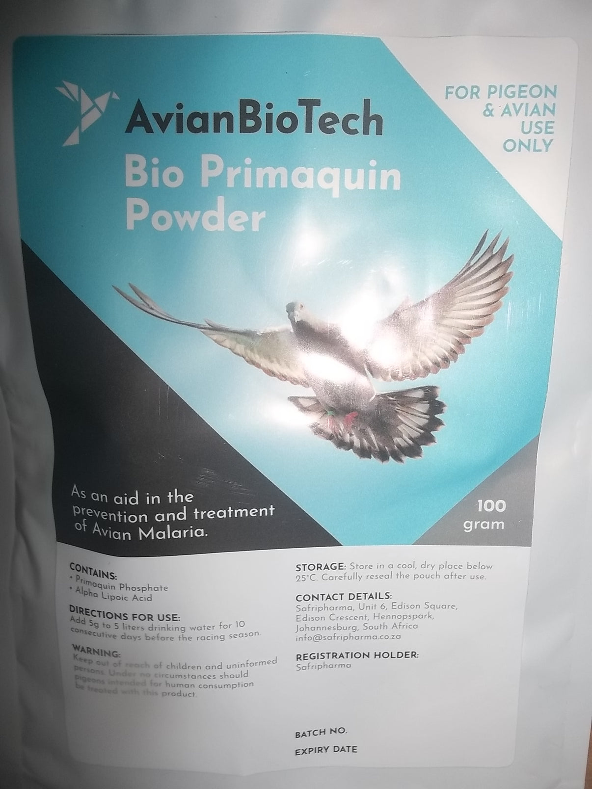 Avian BioTech Primaquin 100 grams – Pigeon Supplies Plus
