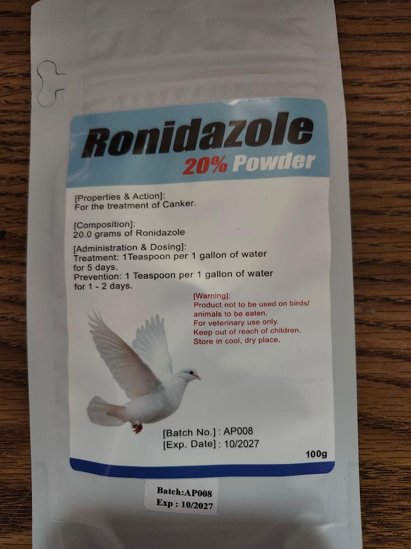 Ronidazole 20% powder (100 grams) – Pigeon Supplies Plus